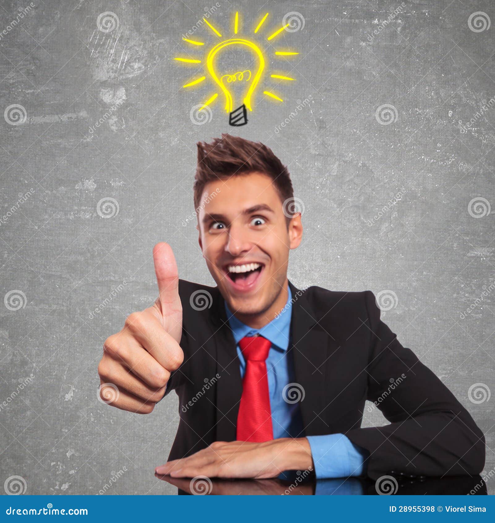 Eso es una gran idea foto de archivo. Imagen de humano - 28955398