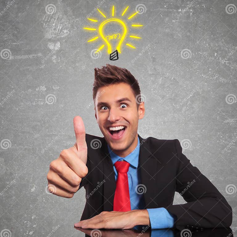 Eso es una gran idea foto de archivo. Imagen de humano - 28955398