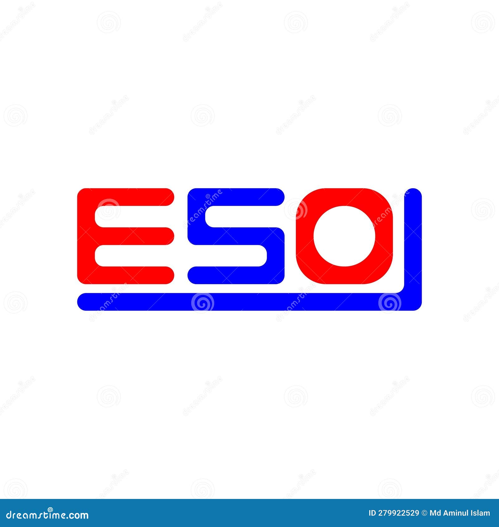 ESO Letter Logo Creative Design with Vector Graphic, ESO Stock Vector ...