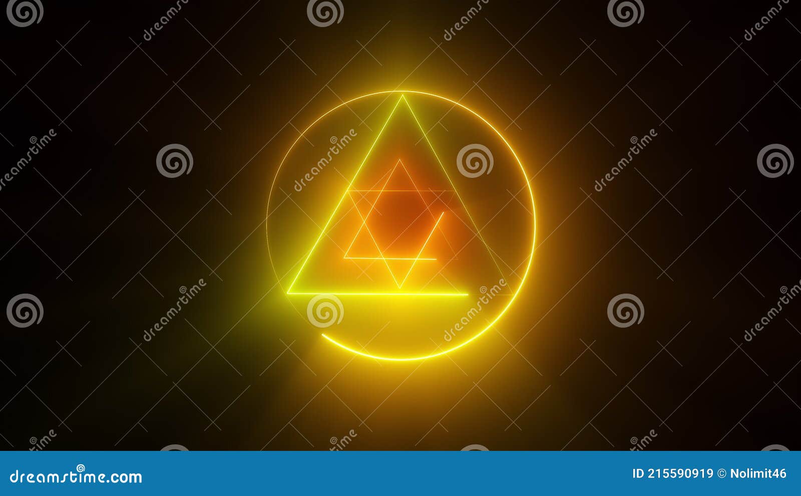 Magic Pentagram in Circle Abstract Background. Stock Illustration ...