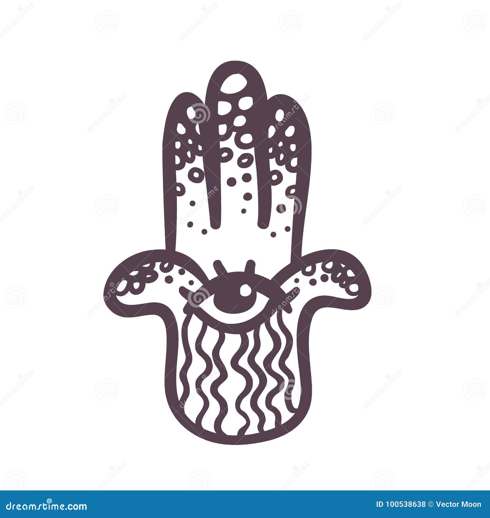 Esoteric Eye Rune Symbol Vector Illustration Stock Vector ...