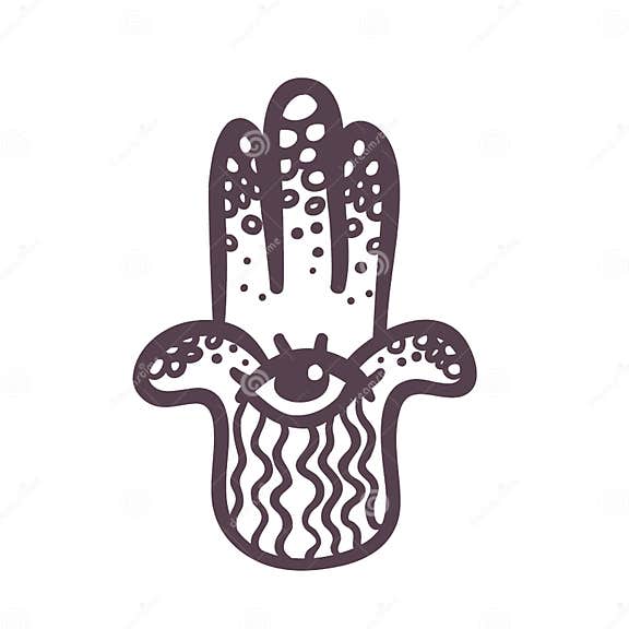 Esoteric Eye Rune Symbol Vector Illustration Stock Vector ...