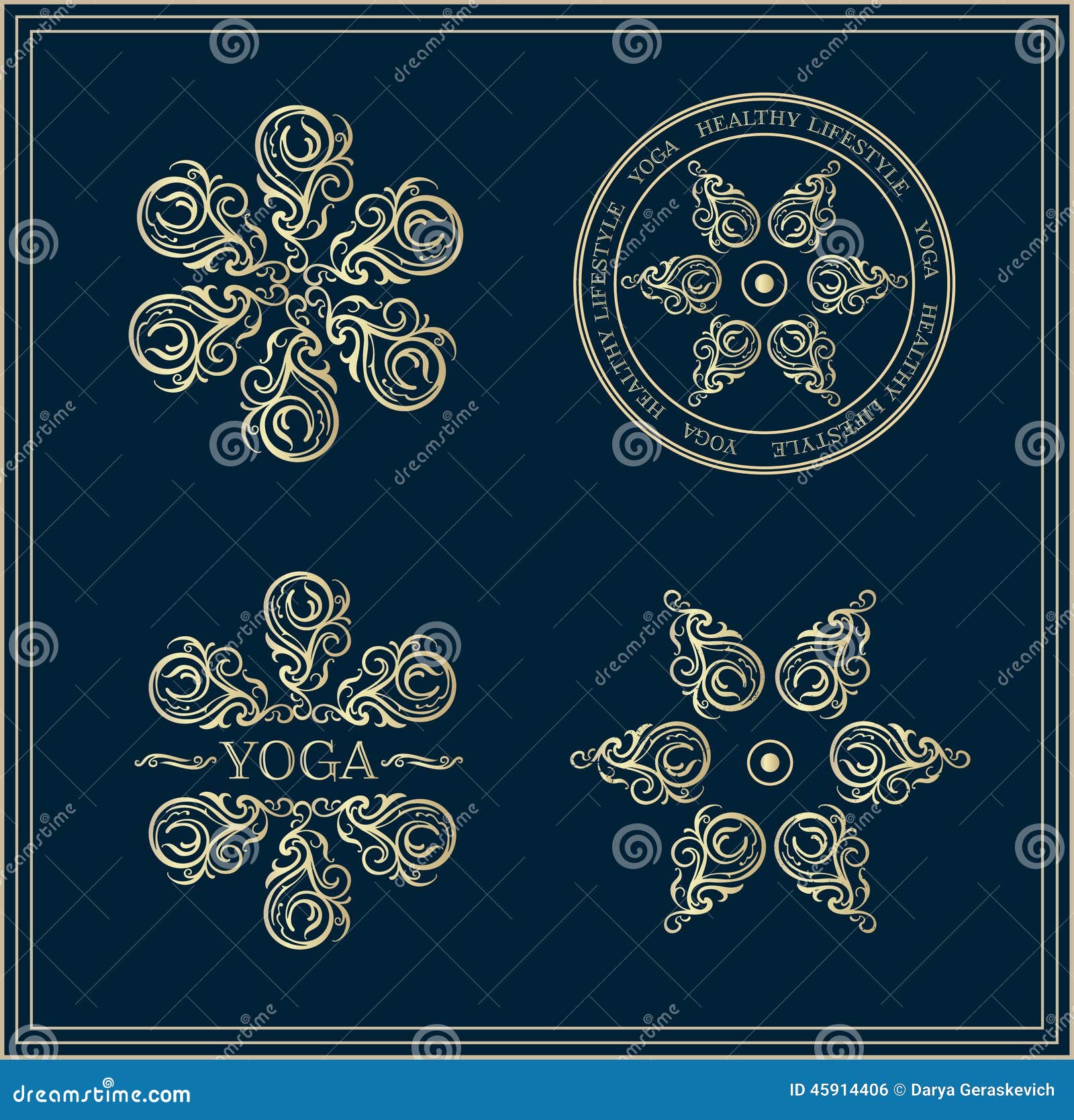 Esoteric patterns set stock vector. Illustration of ornamet - 45914406
