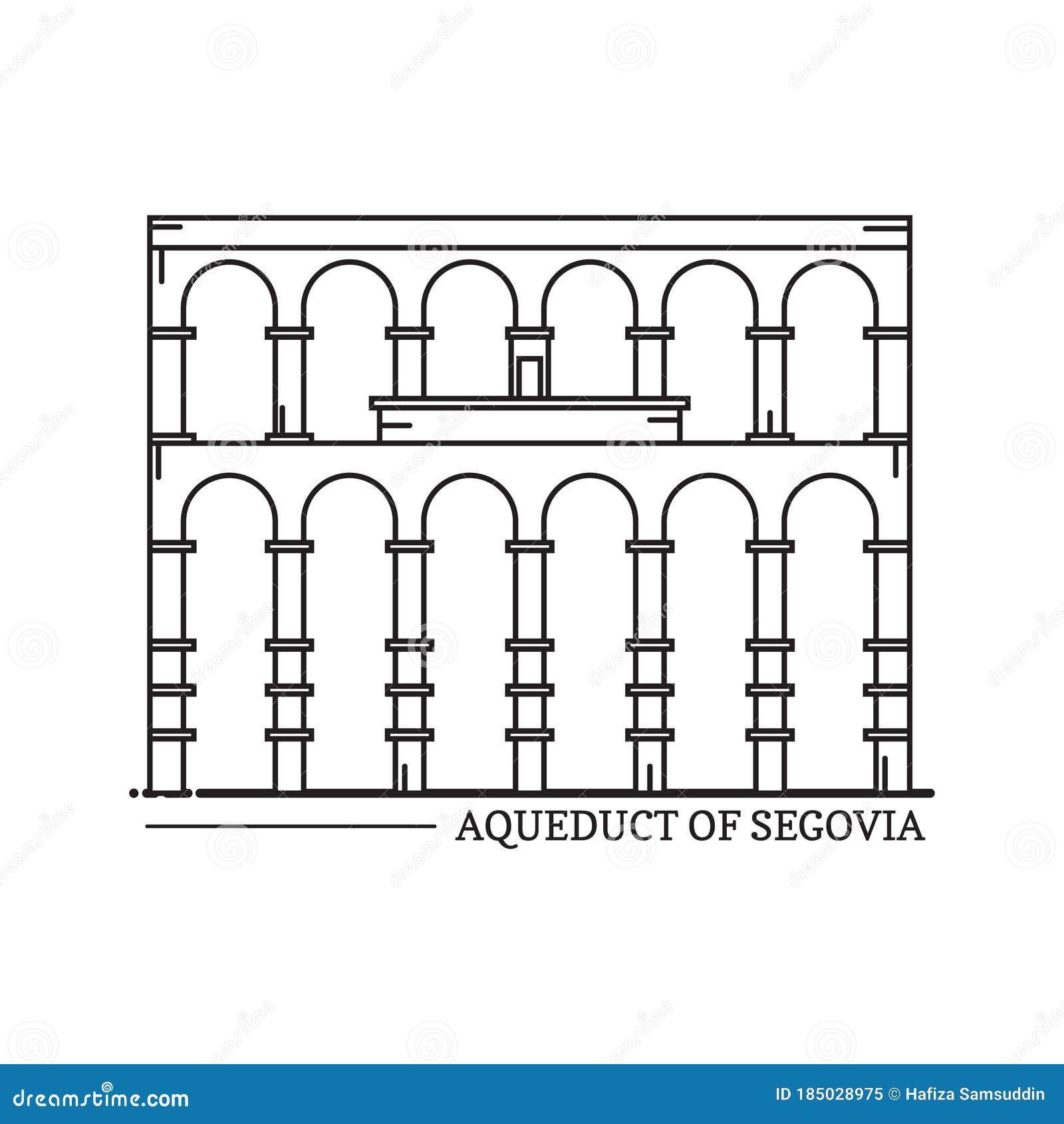 Segovia Map Vector Silhouette Illustration Isolated On White Background ...