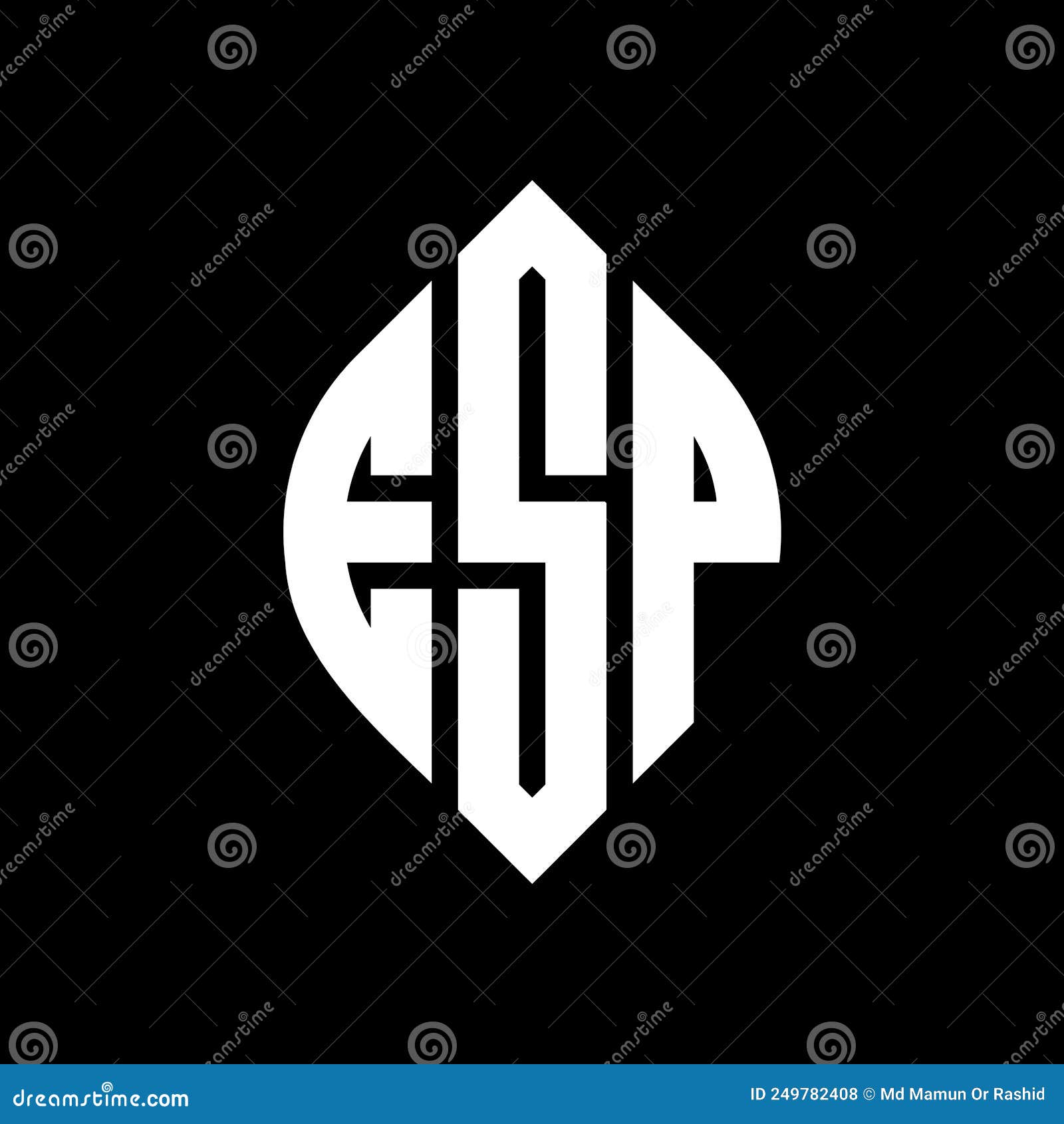 ESP Circle Letter Logo Design with Circle and Ellipse Shape. ESP ...
