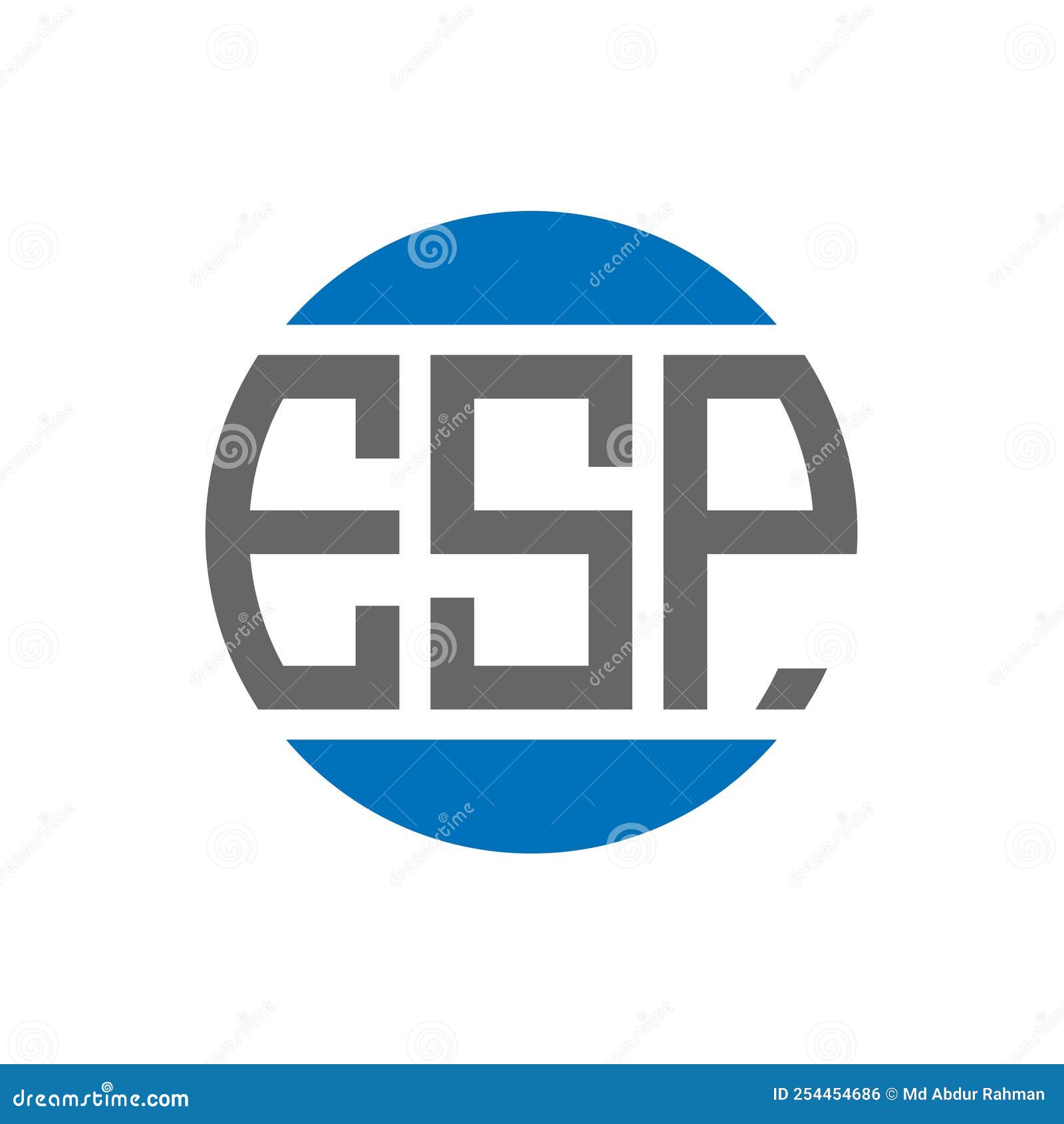 ESP Letter Logo Design On White Background. ESP Creative Initials ...