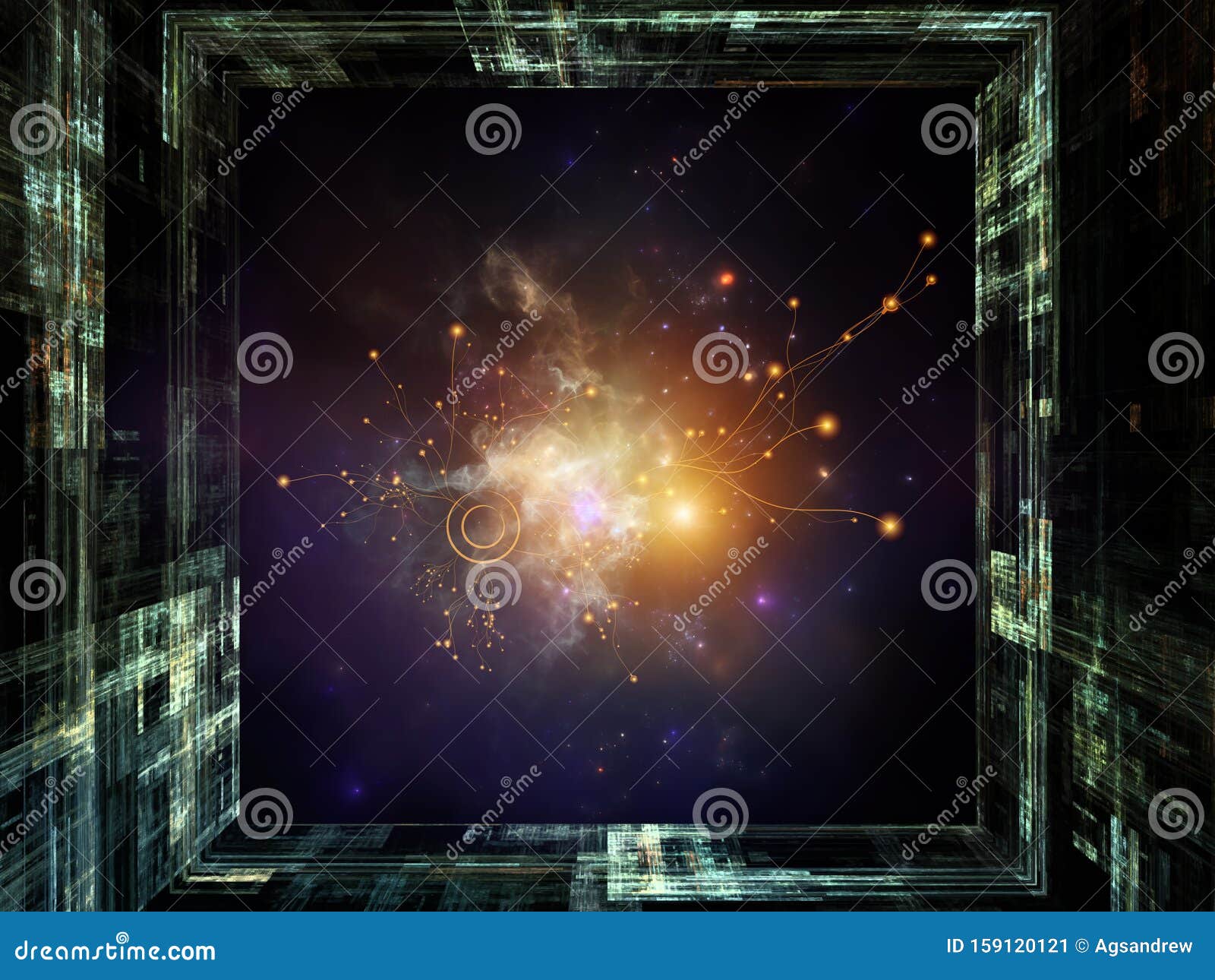 Espacio cuadrado stock de ilustración. Ilustración de datos - 159120121