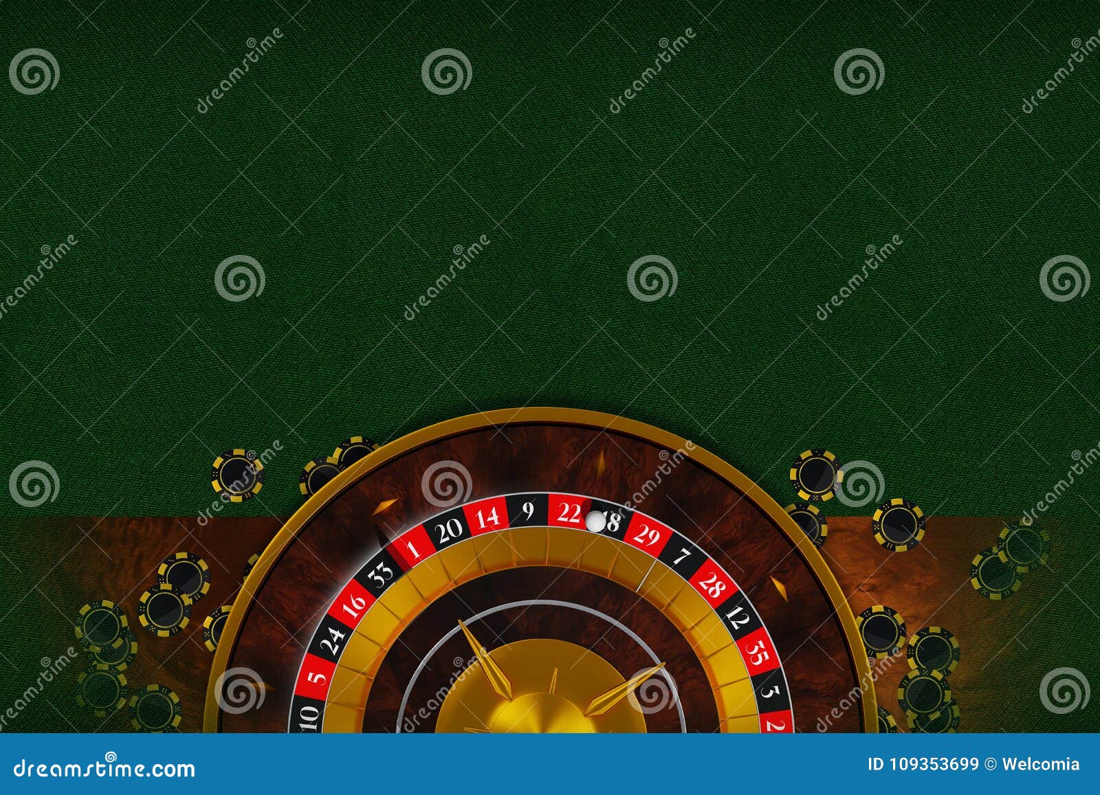 Espacio De La Copia De La Tabla De La Ruleta Imagen de archivo - Imagen ...