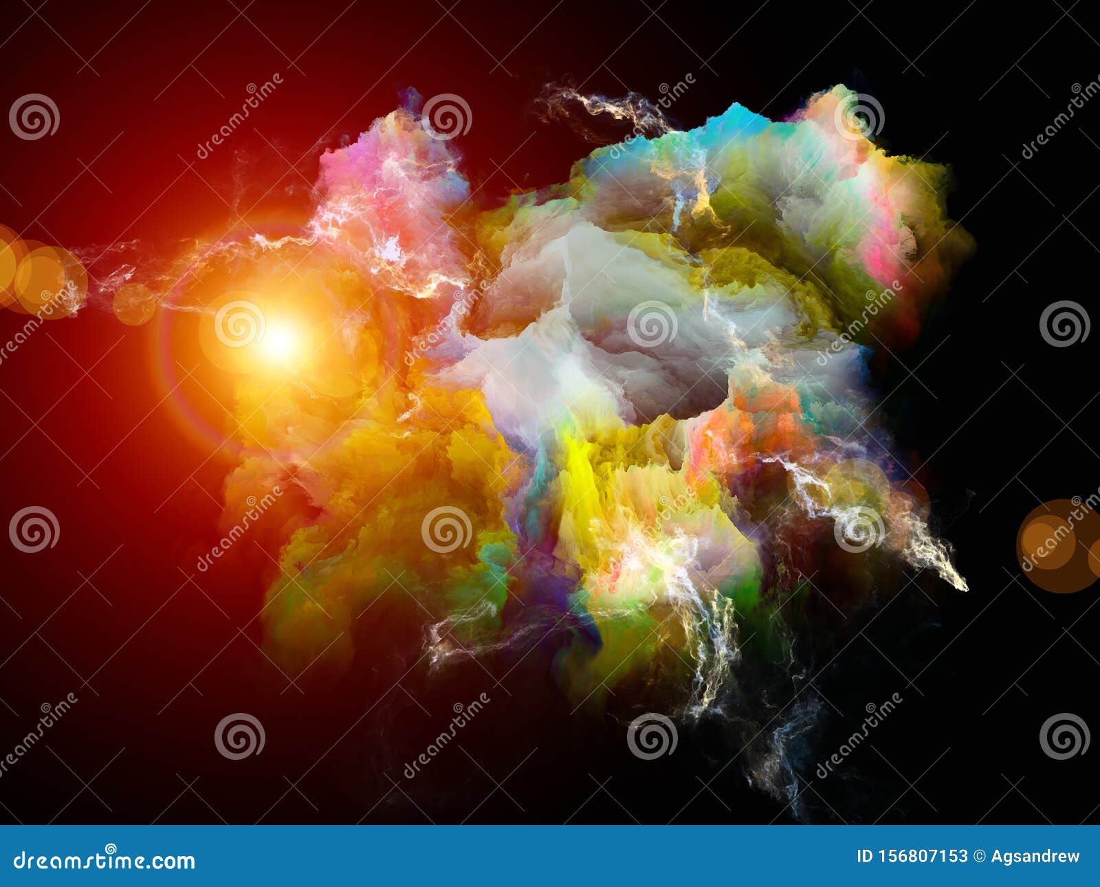 Espacio en color explosivo stock de ilustración. Ilustración de ...