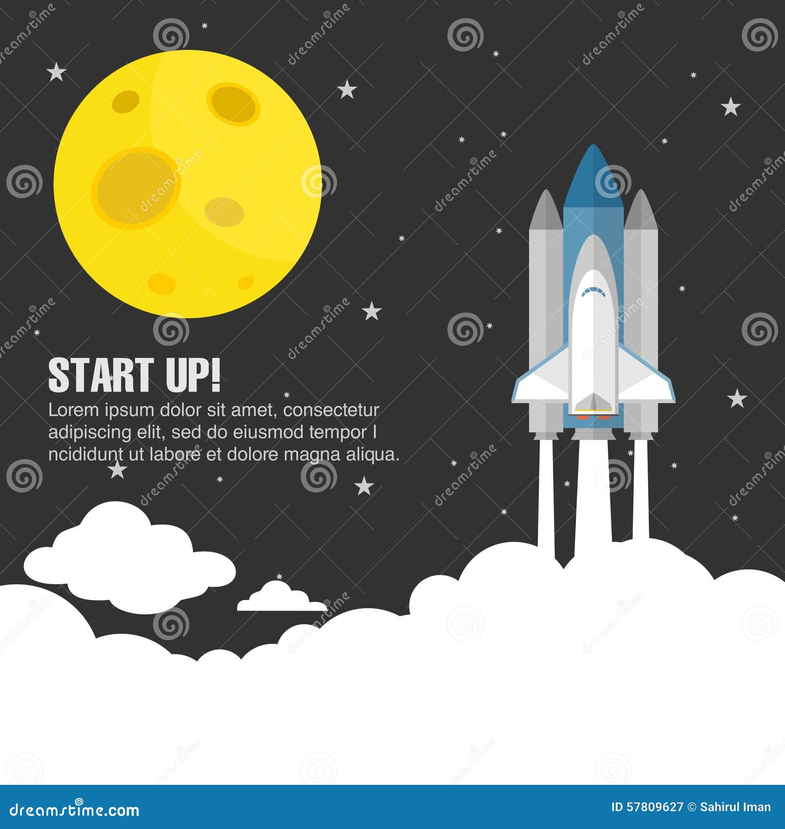 Espacio Logo Template ilustración del vector. Ilustración de viaje ...