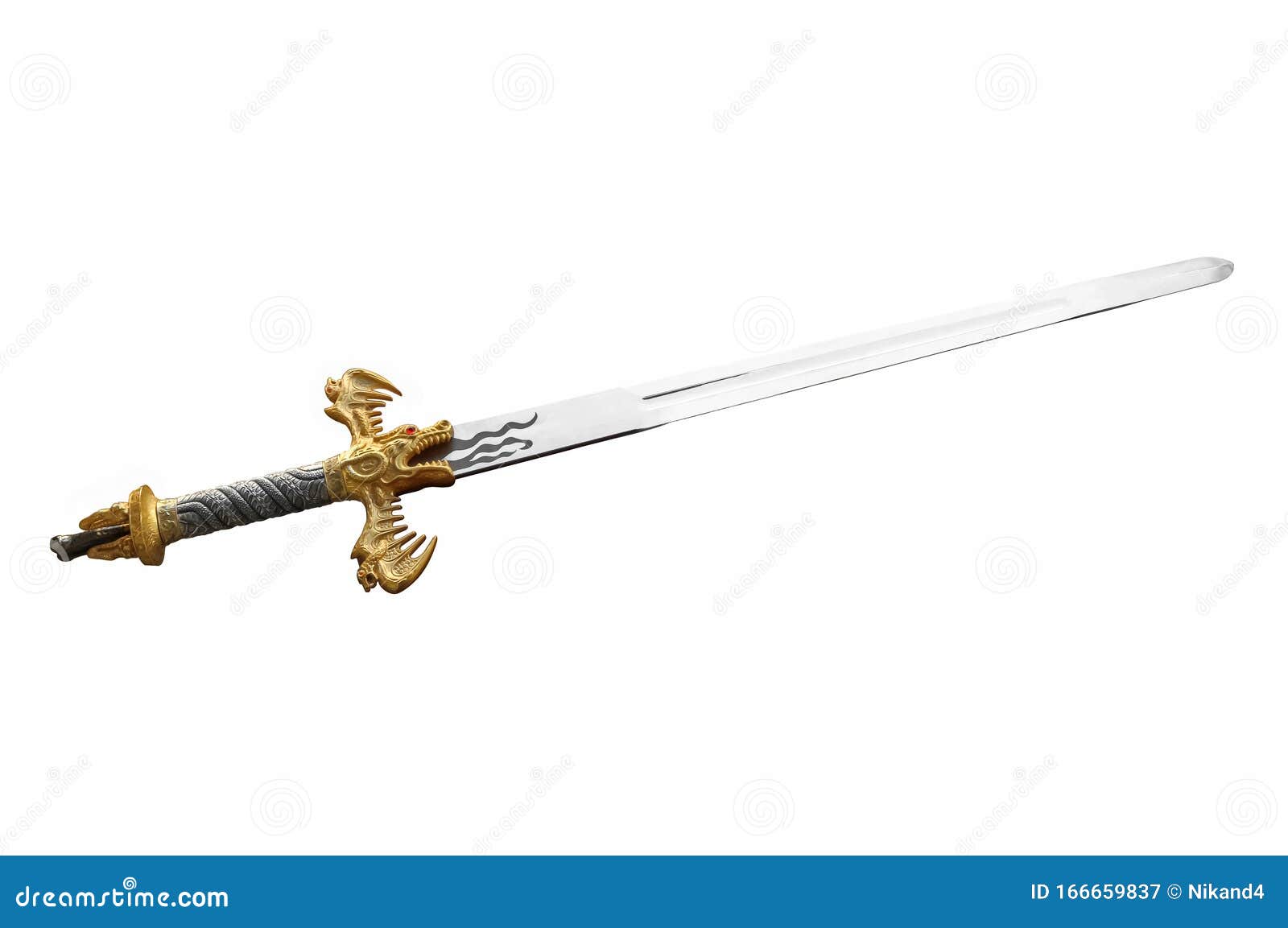 Espada de dos manos imagen de archivo. Imagen de dado - 166659837