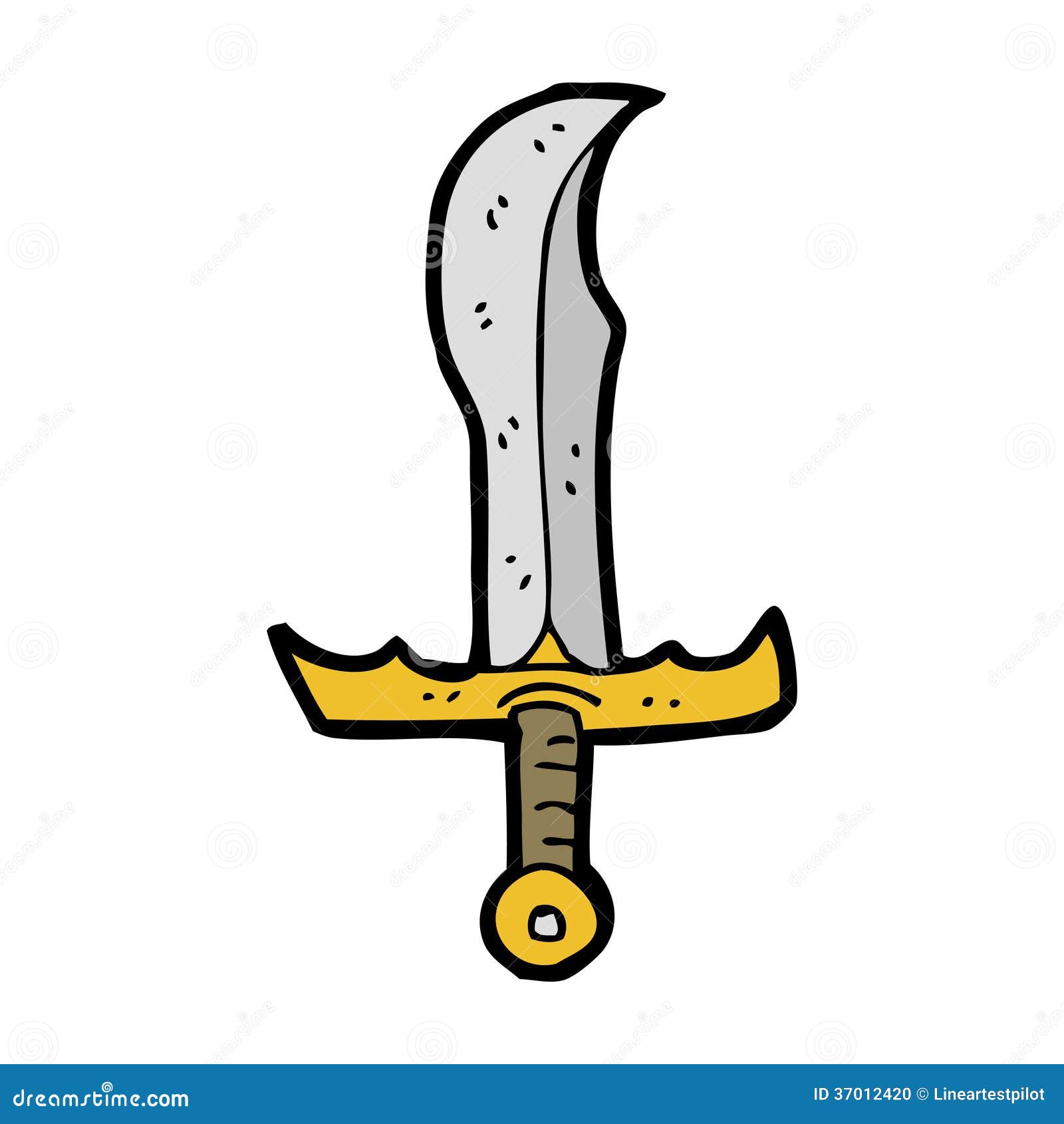 Espada Dos Desenhos Animados Ilustração do Vetor - Ilustração de ...