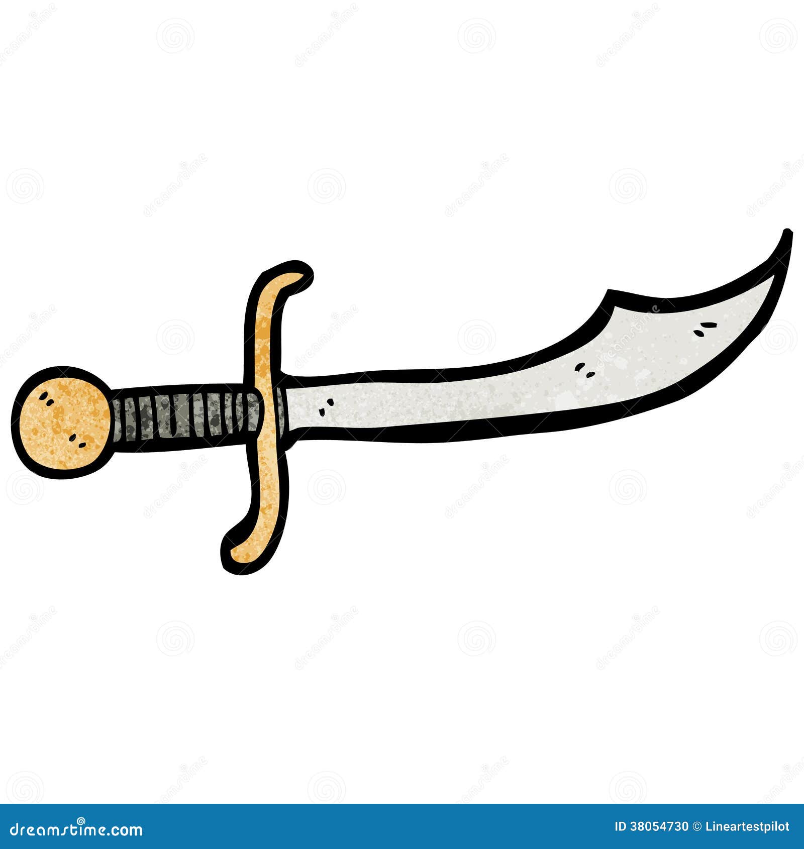 Espada Dos Desenhos Animados Ilustração do Vetor - Ilustração de fofofo ...