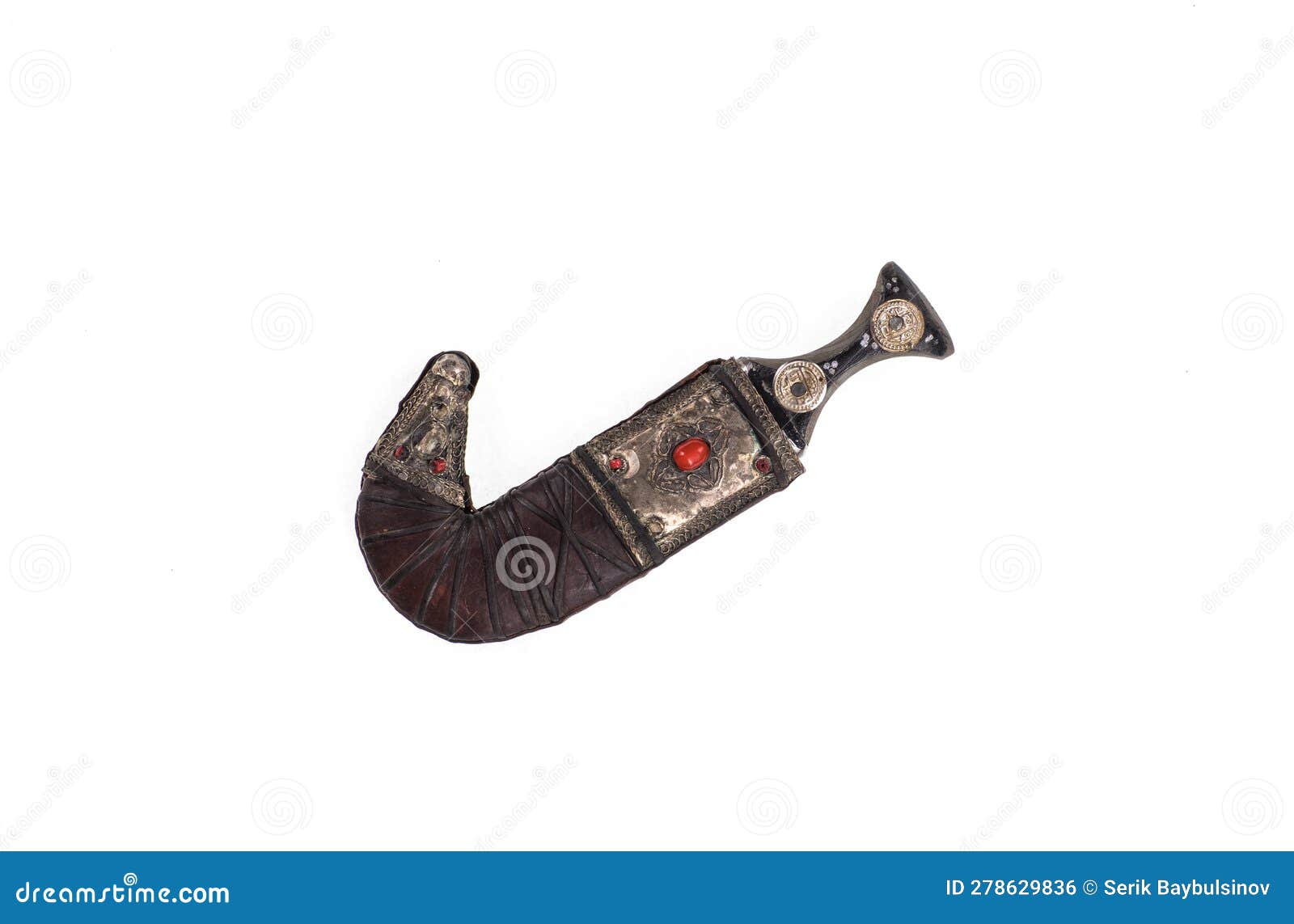 Espada Otomana Turca Aislada En Blanco Foto de archivo - Imagen de ...