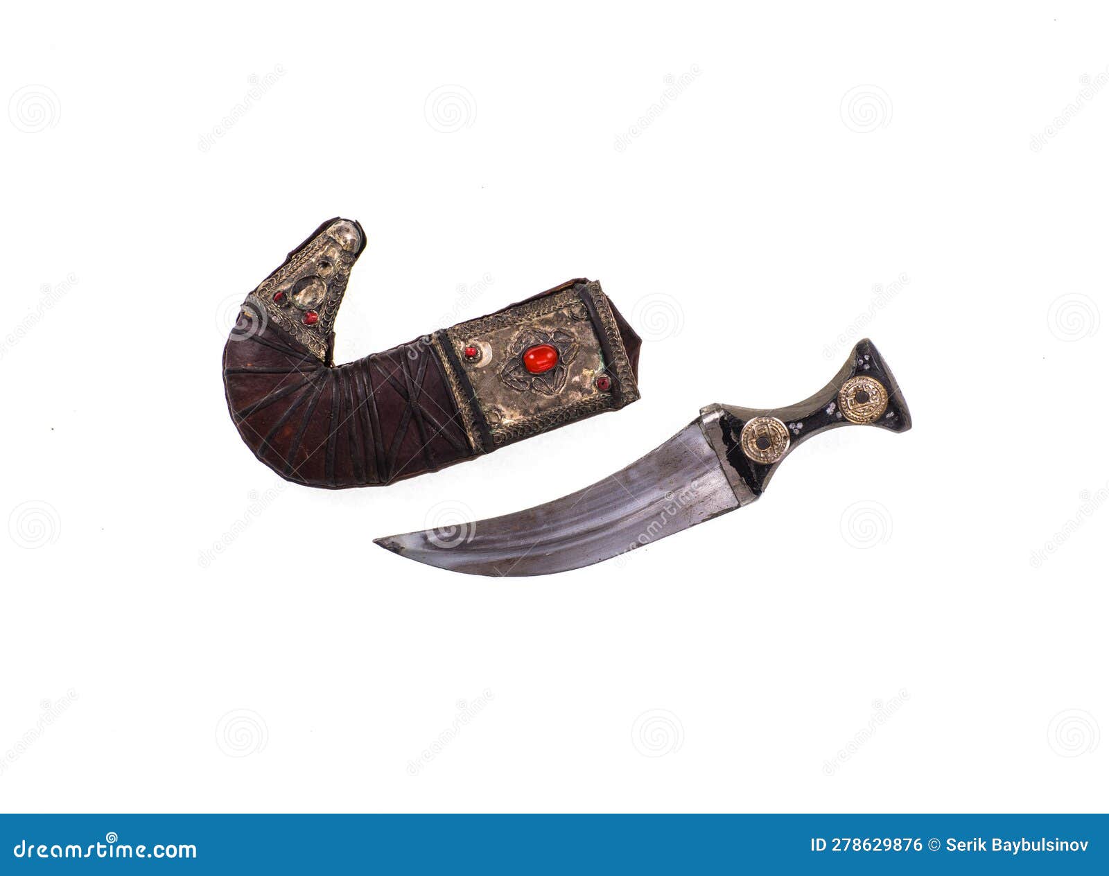 Espada Otomana Turca Aislada En Blanco Foto de archivo - Imagen de arma ...