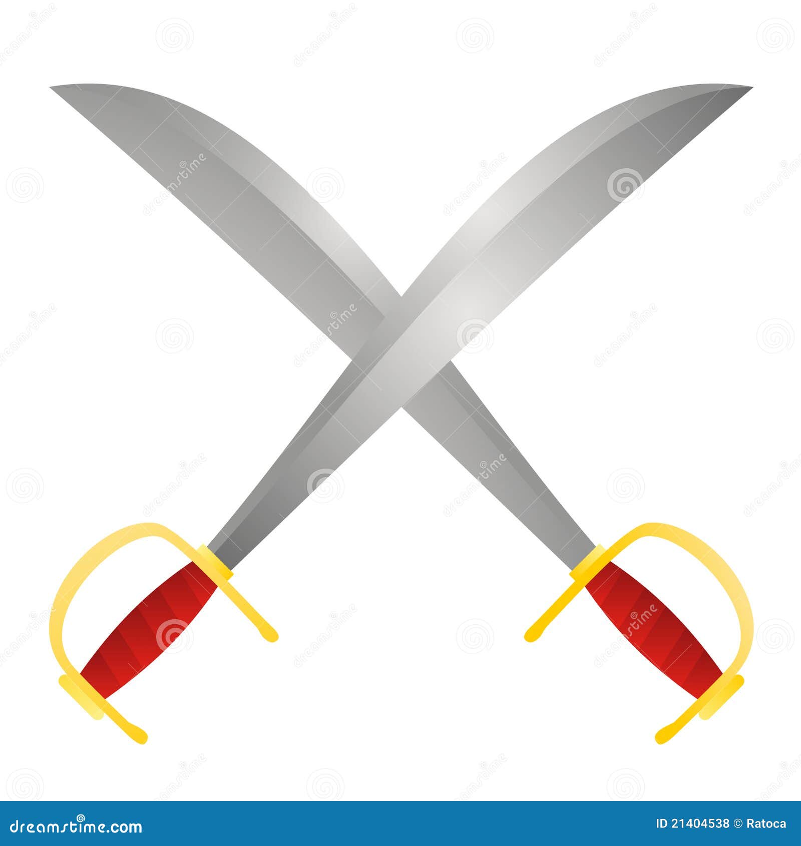 Espadas Cruzadas Fotos de Stock Royalty Free - Imagem: 21404538
