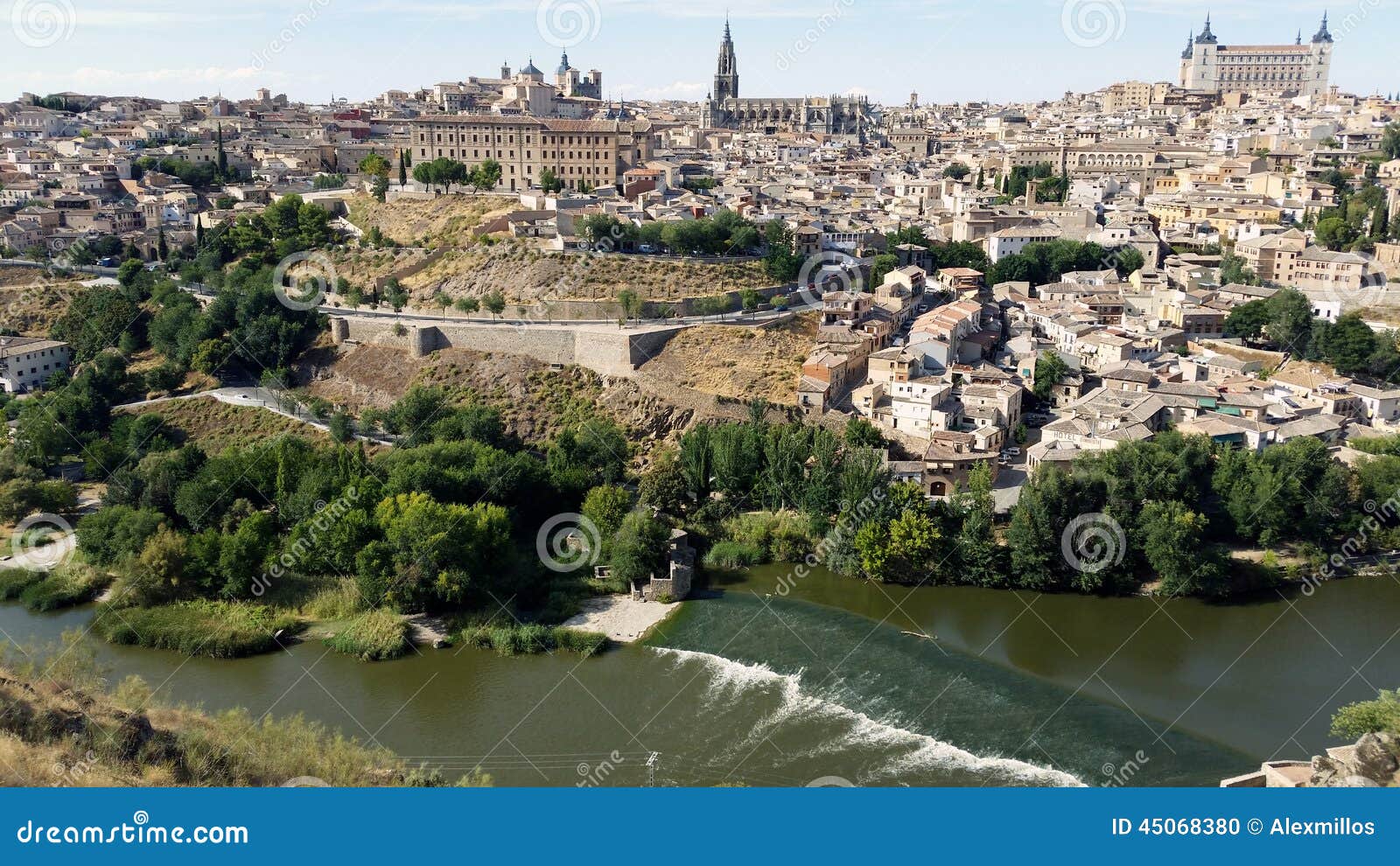 Espanha Medieval - Toledo Skyline Da Cidade Imagem Editorial - Imagem ...