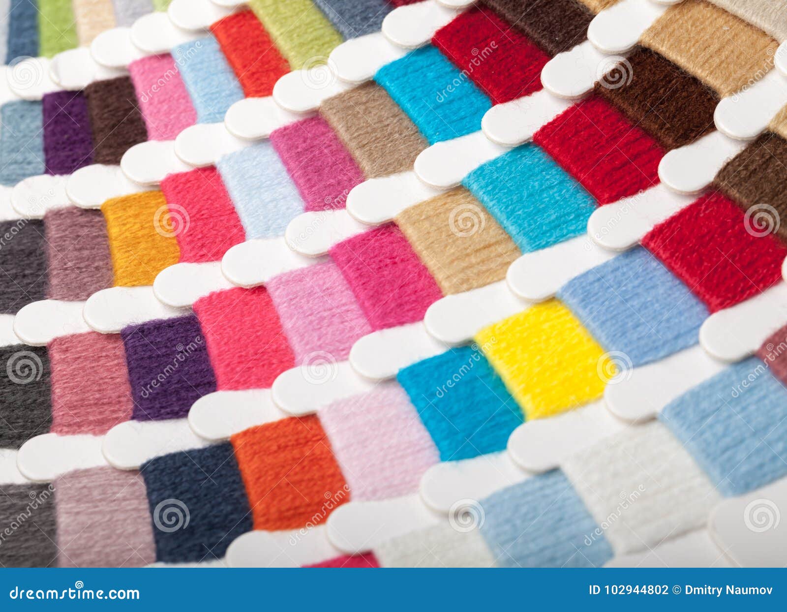 Espectro De La Tarjeta Del Color Del Hilo Foto de archivo - Imagen de ...