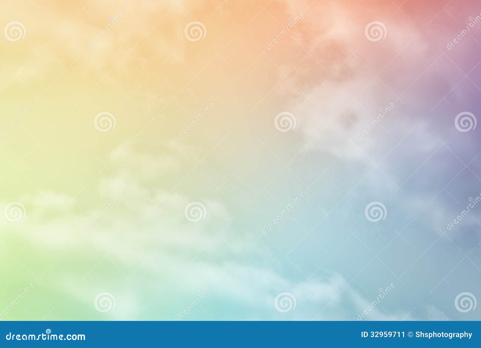 Espectro En Colores Pastel De Nubes Imagen de archivo - Imagen de ...