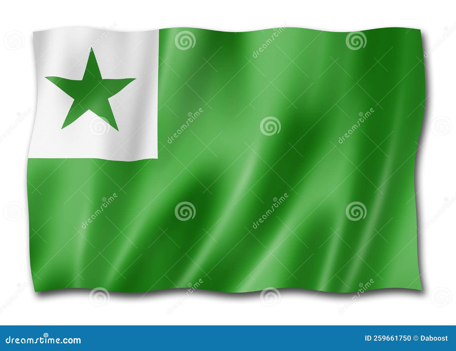 Esperanto language flag stock illustration. Illustration of world ...