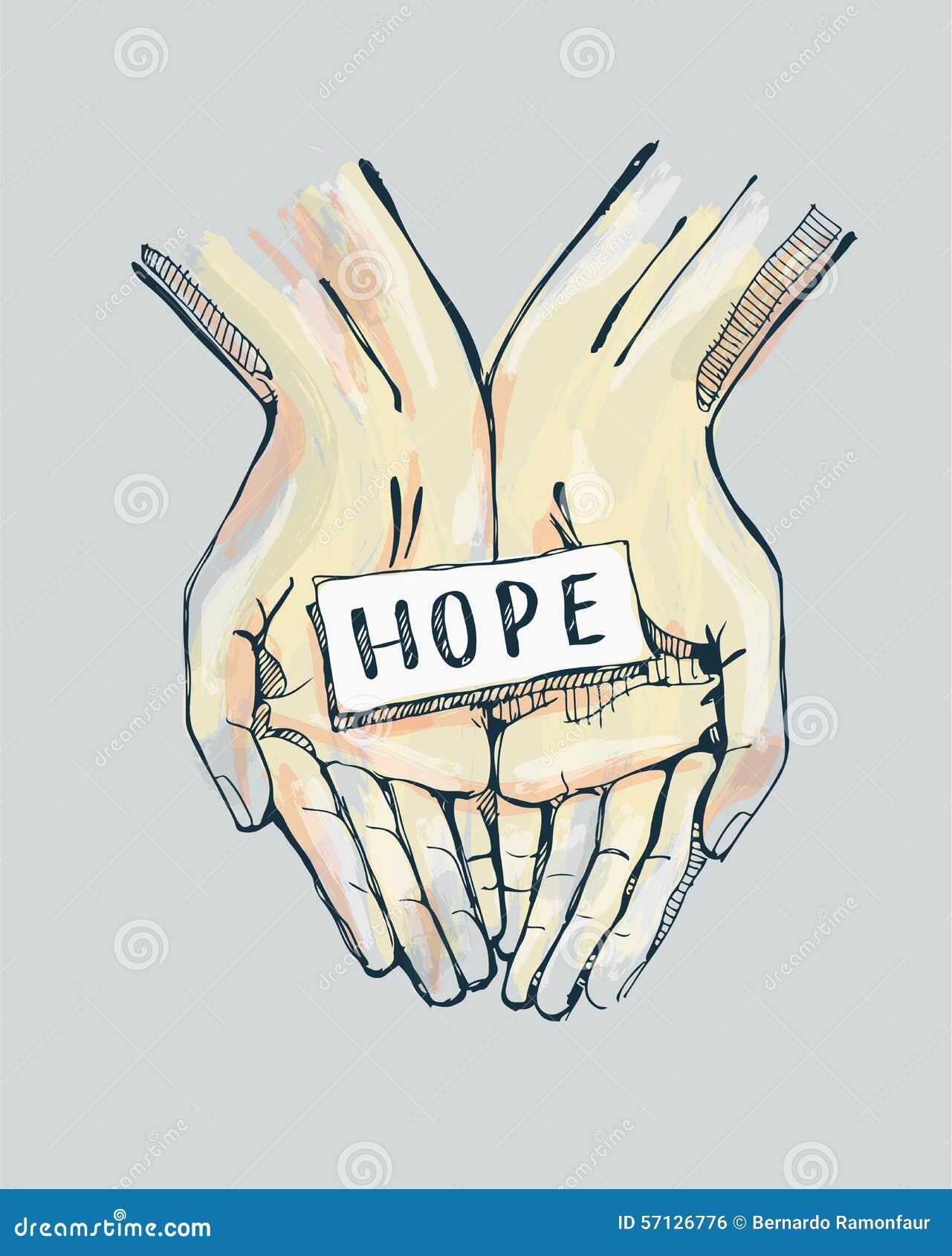 Esperanza ilustración del vector. Ilustración de virtud - 57126776