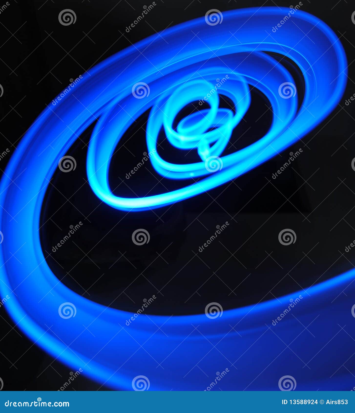 Espiral azul foto de archivo. Imagen de radiante, estrella - 13588924