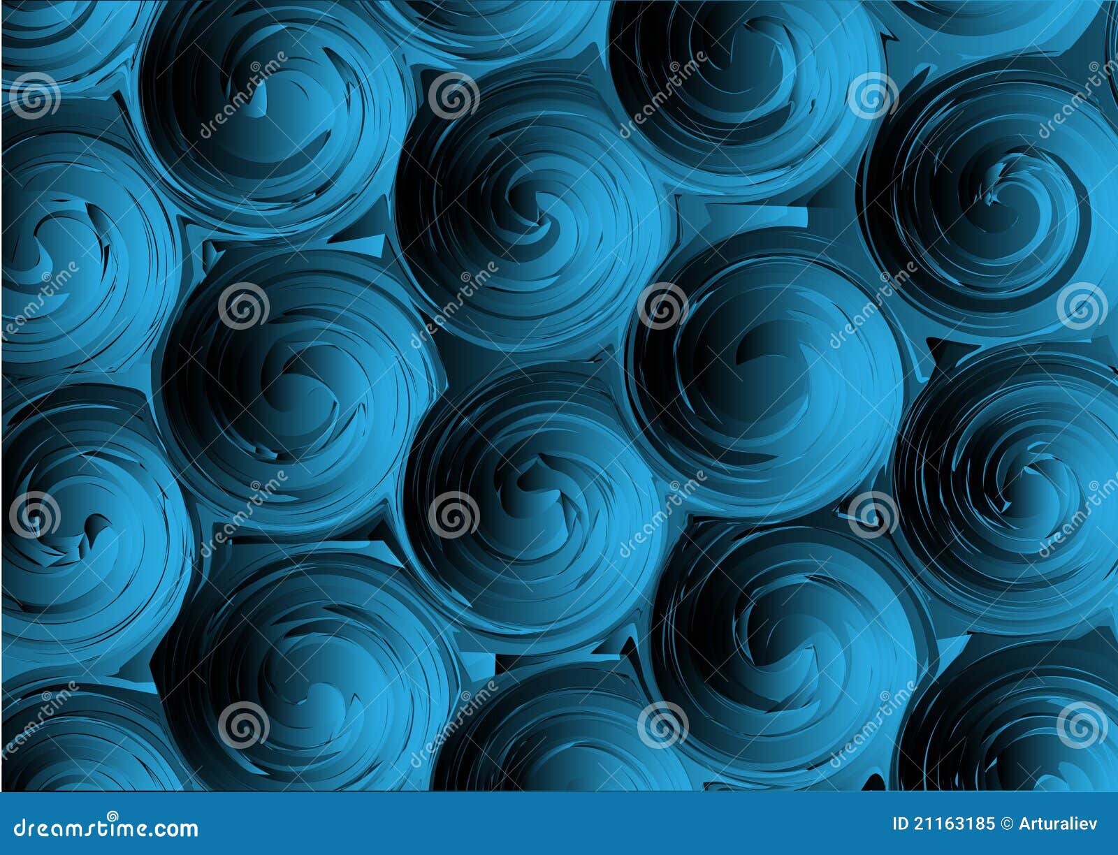 Espiral azul ilustração do vetor. Ilustração de naughty - 21163185