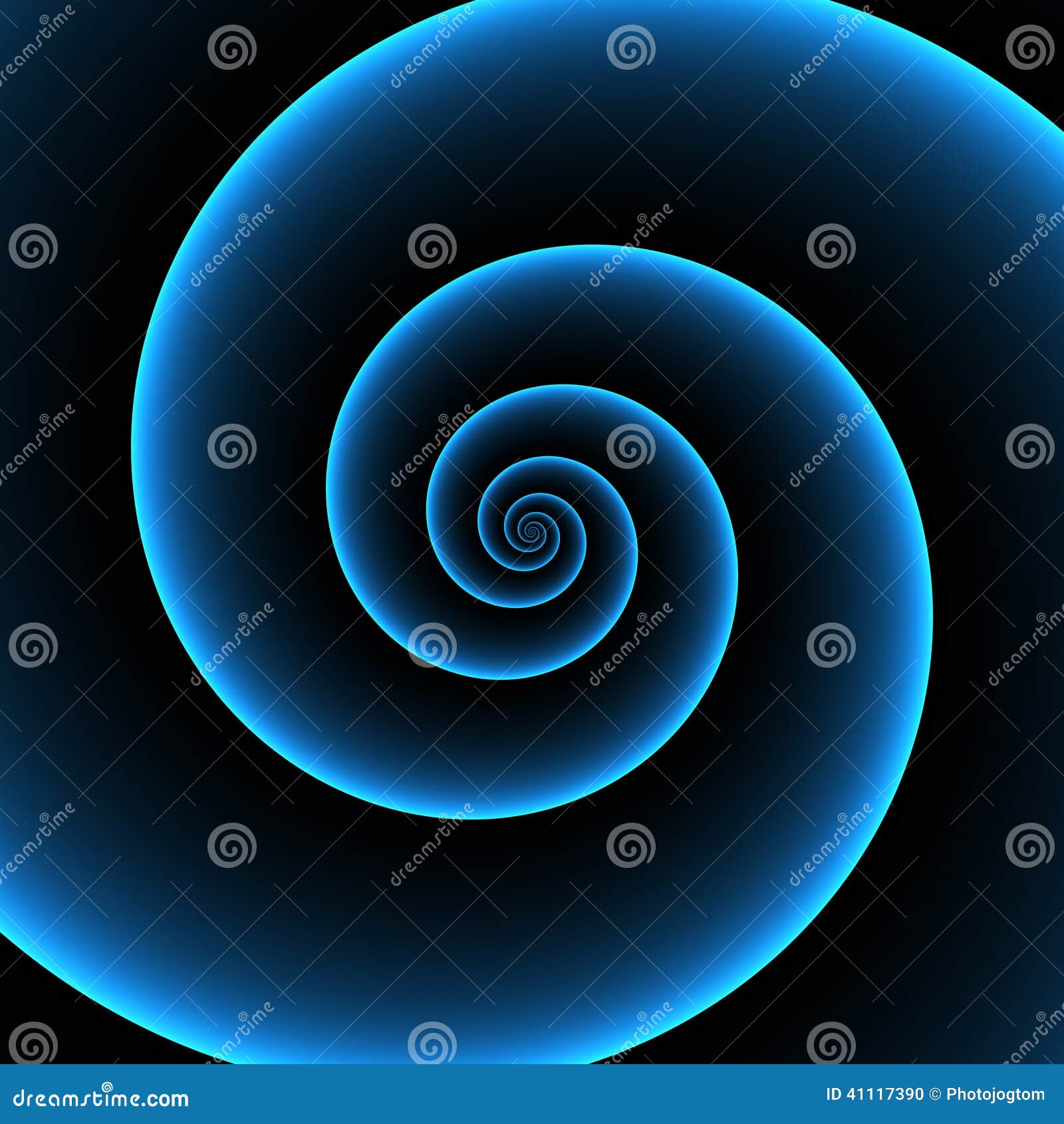 Espiral azul stock de ilustración. Ilustración de remolino - 41117390