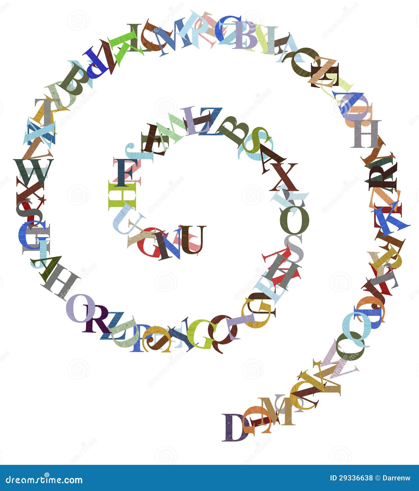 Espiral da letra ilustração stock. Ilustração de encanto - 29336638