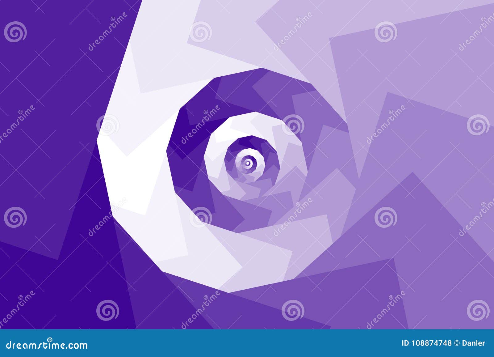 Espiral de cuadrados ilustración del vector. Ilustración de modelo ...