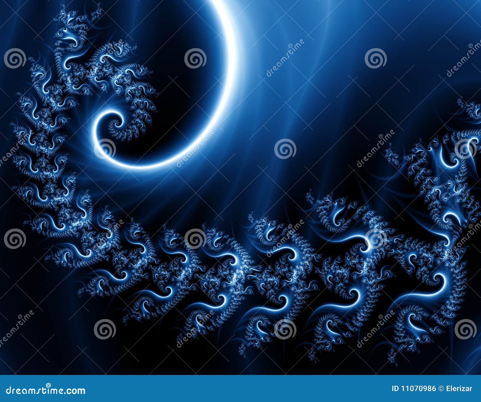 Espirales Azules Abstractos Stock de ilustración - Ilustración de ...