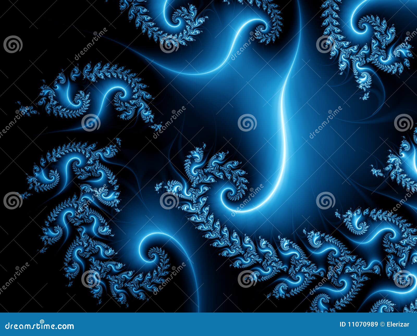 Espirales Azules Abstractos Stock de ilustración - Ilustración de color ...