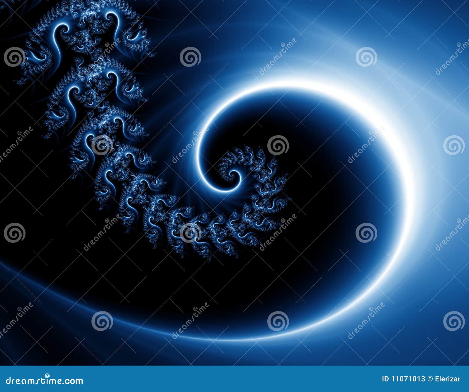 Espirales Azules Abstractos Stock de ilustración - Ilustración de nadie ...