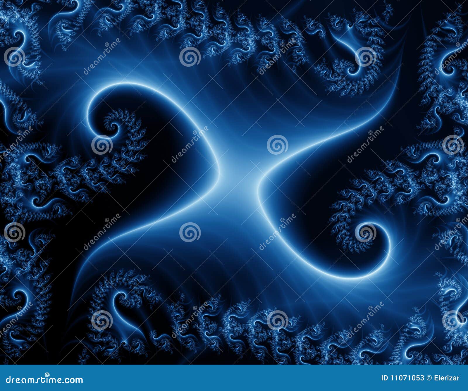 Espirales Azules Abstractos Stock de ilustración - Ilustración de ...
