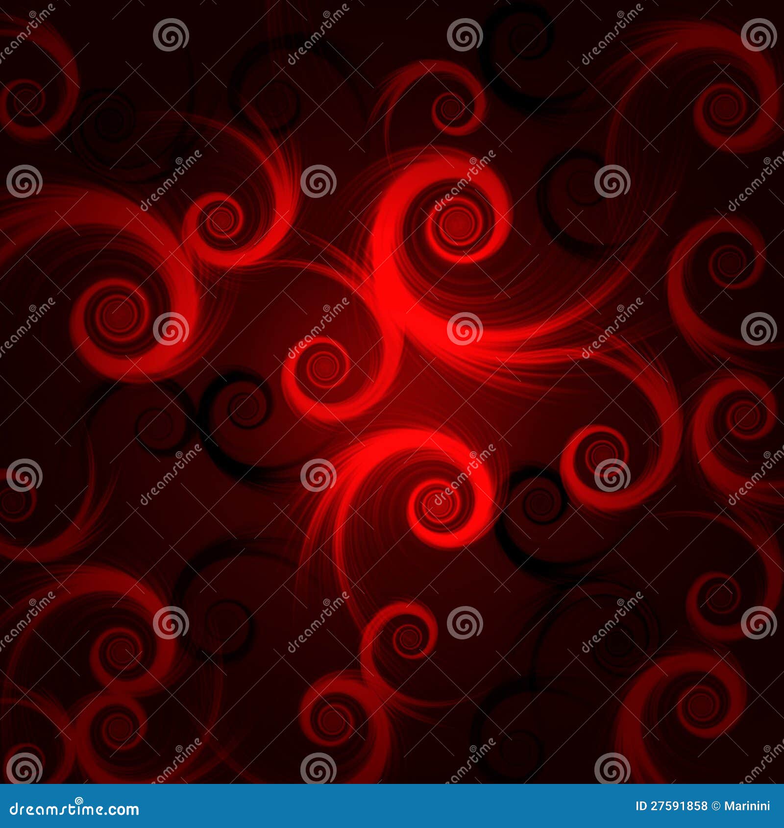 Espirales rojos y negros stock de ilustración. Ilustración de detalles ...