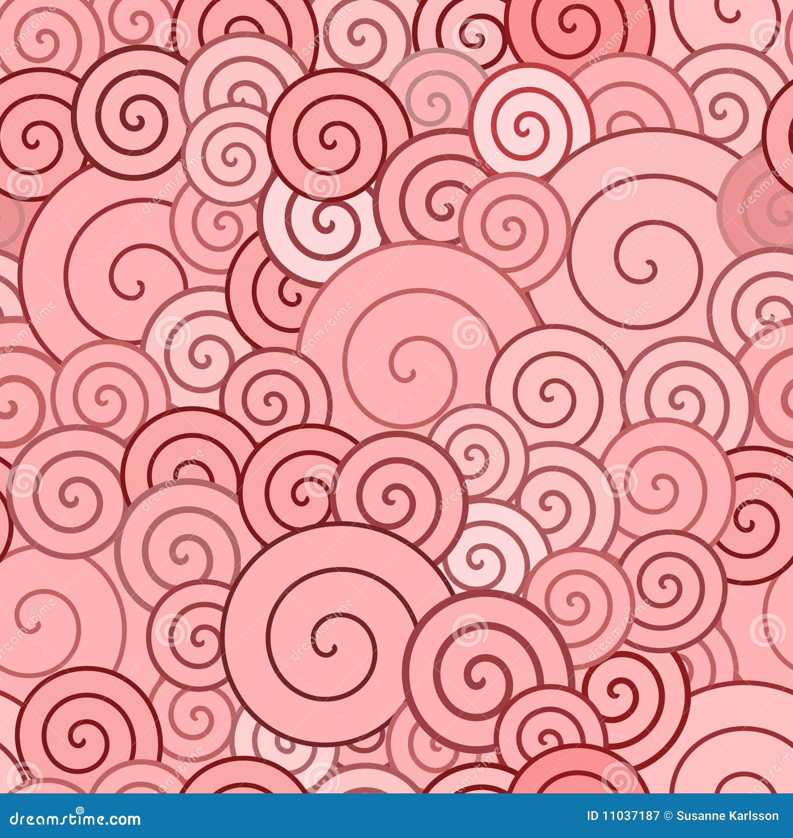 Espirales rosados ilustración del vector. Ilustración de moderno - 11037187