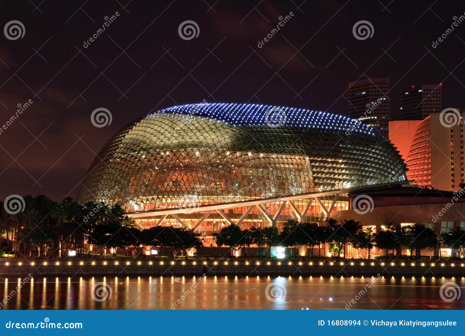 Esplanade Singapore stock photo. Image of modern, finance - 16808994