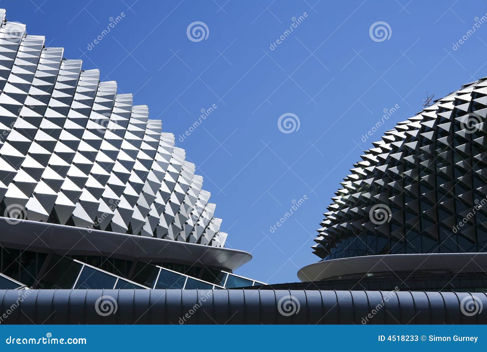 Esplanade Theatre Roof Abstract Singapore City Stock Image - Image of ...