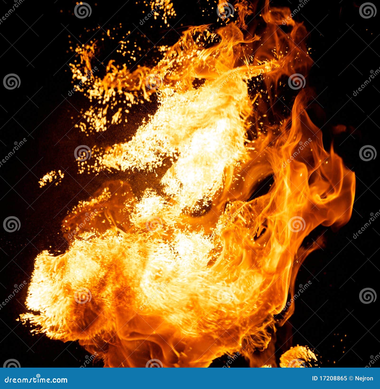 Esplosione del fuoco immagine stock. Immagine di elemento - 17208865