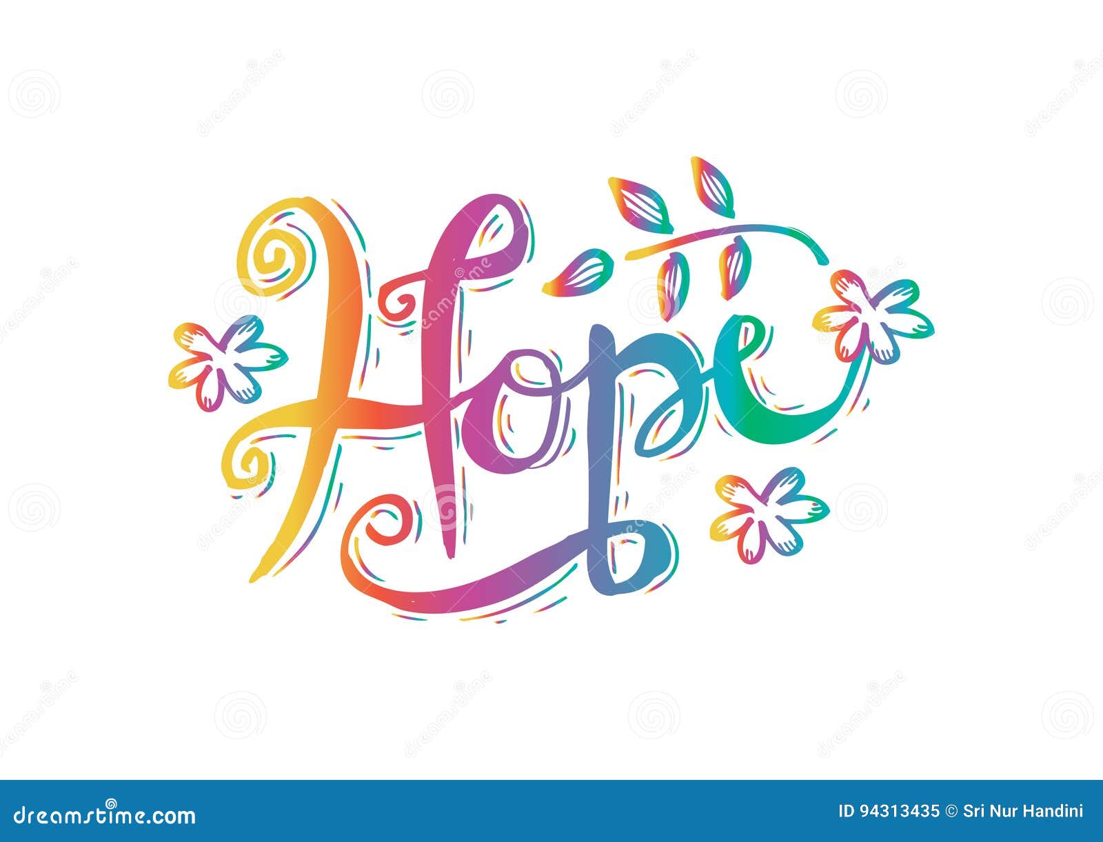 Espoir illustration stock. Illustration of impression - 94313435