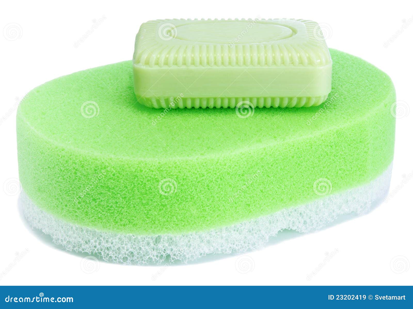 Esponja y jabón imagen de archivo. Imagen de limpio, verde - 23202419