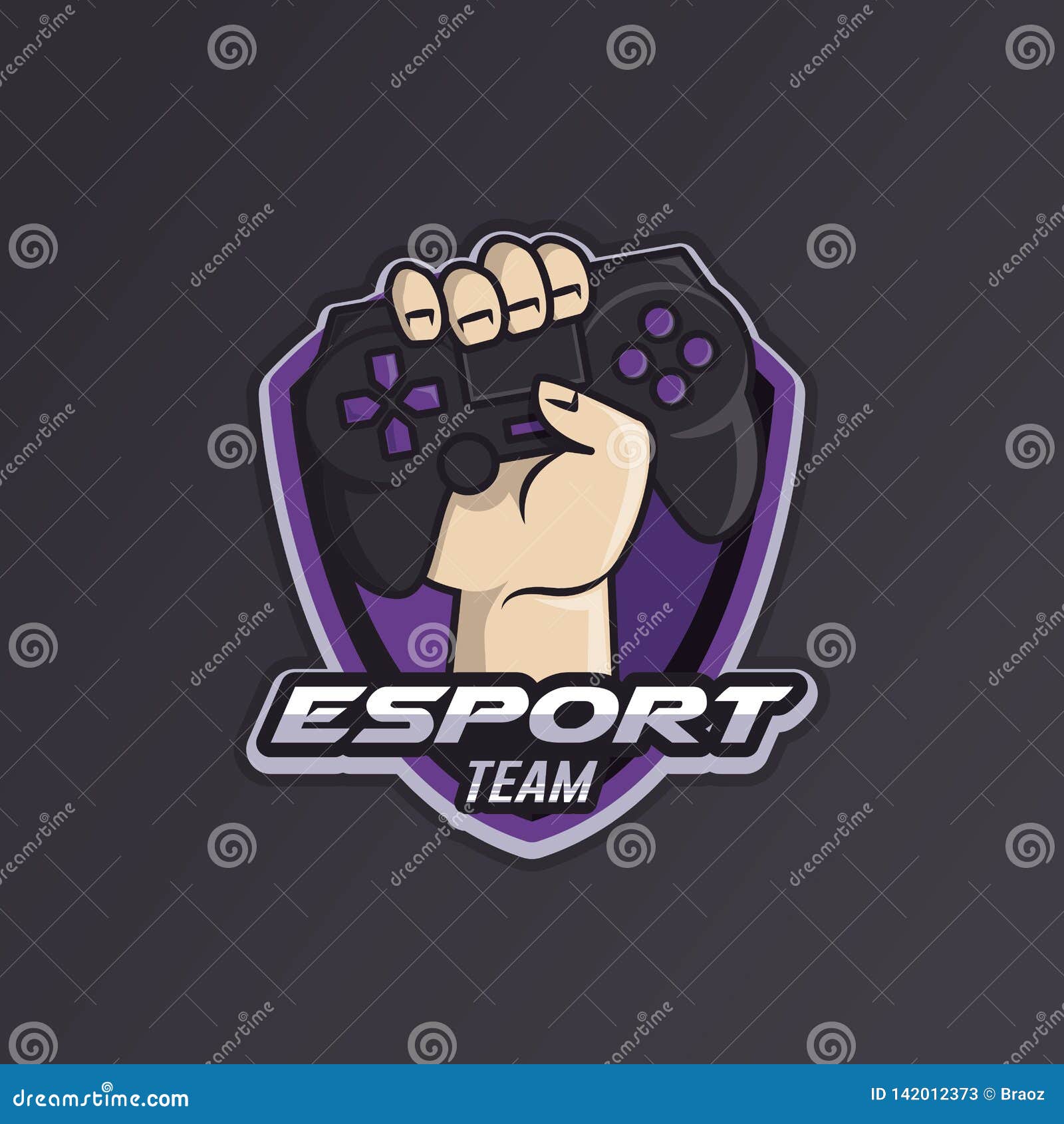Esport team logo player stock illustration. Illustration of emblem ...