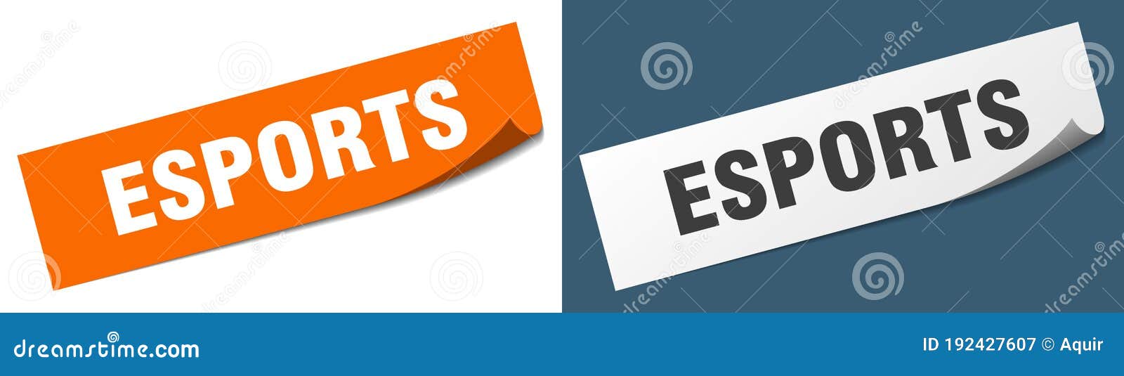 Esports Sticker. Esports Sign Set Stock Vector - Illustration of ...