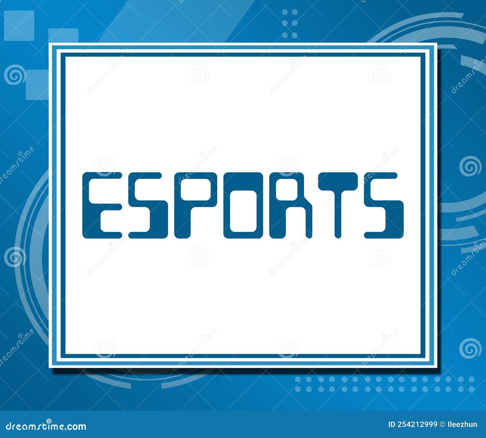 Esports Technology Background Blue Square Stock Illustration ...