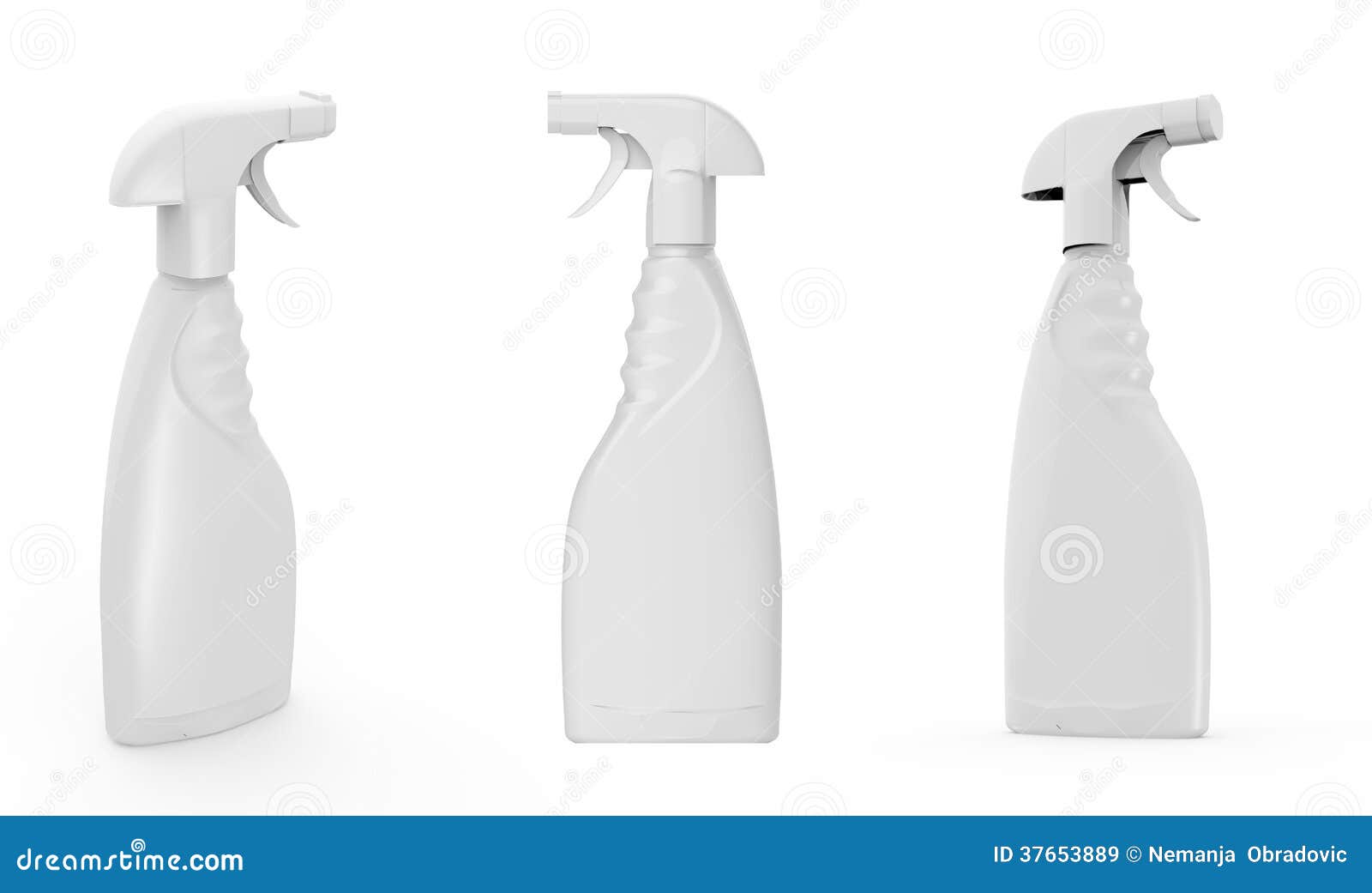 Espray Blanco De La Botella Aislado Stock de ilustración - Ilustración ...