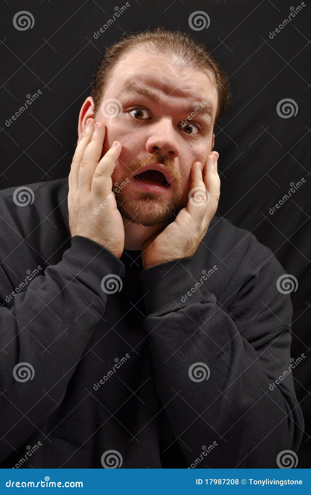 Espressione di panico fotografia stock. Immagine di sorpresa - 17987208