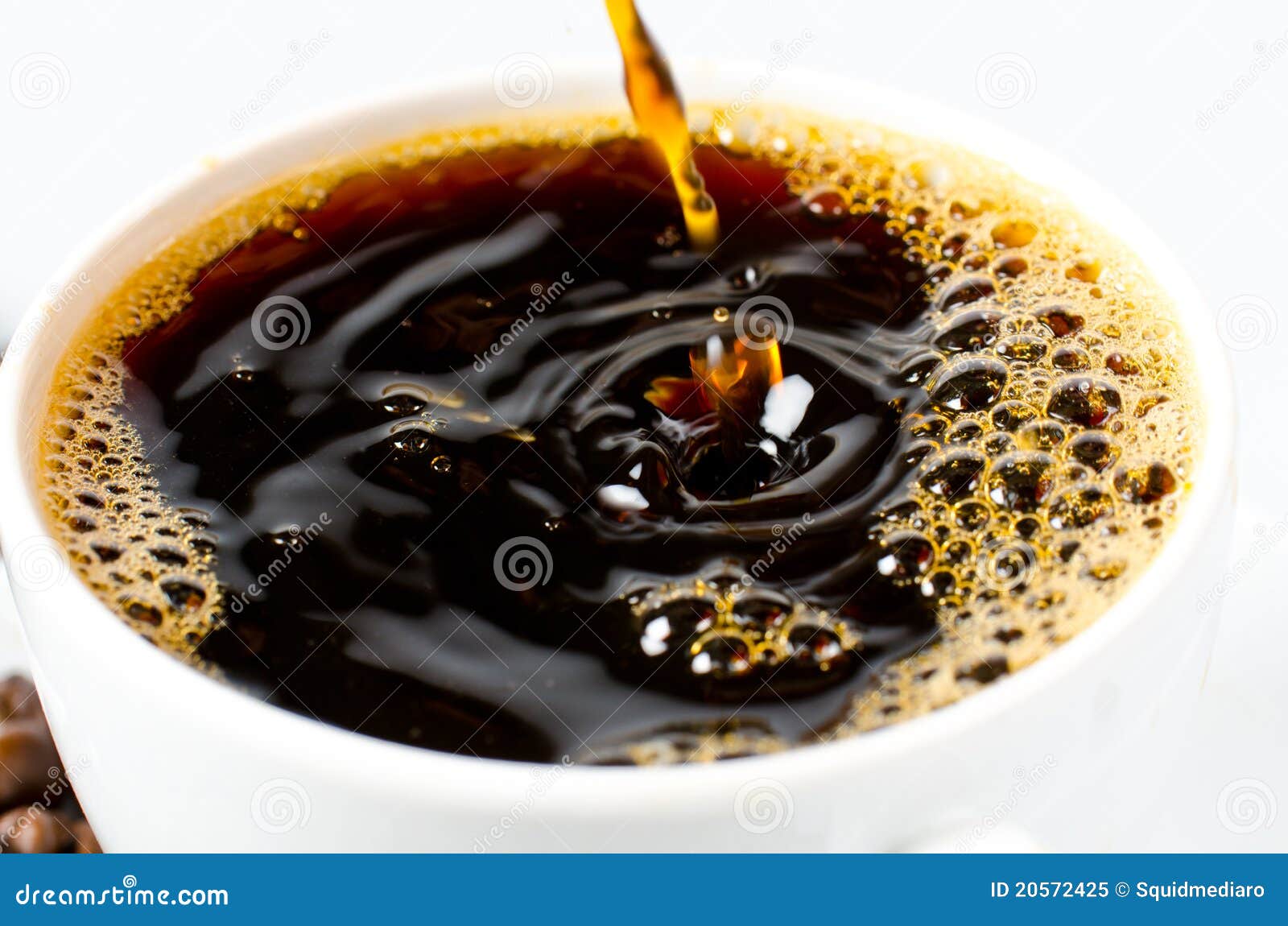 Espresso stock image. Image of pottery, liquid, macro - 20572425