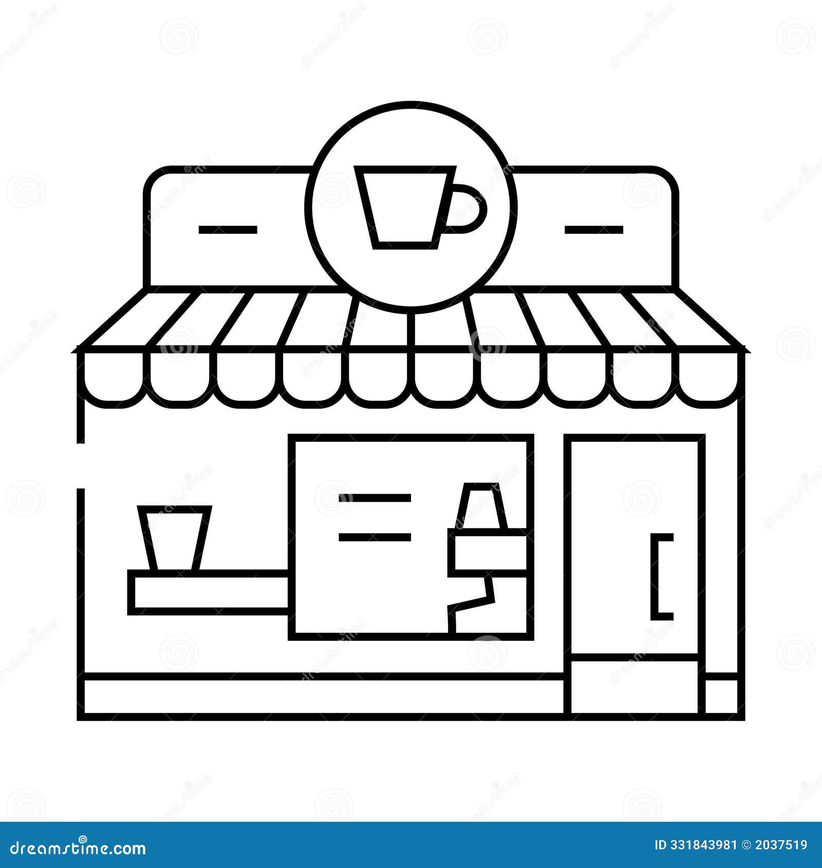 Espresso Bar Street Cafe Line Icon Vector Illustration Stock Vector ... Espresso Bar Street Cafe Line Icon Vector Illustration Stock Vector ...