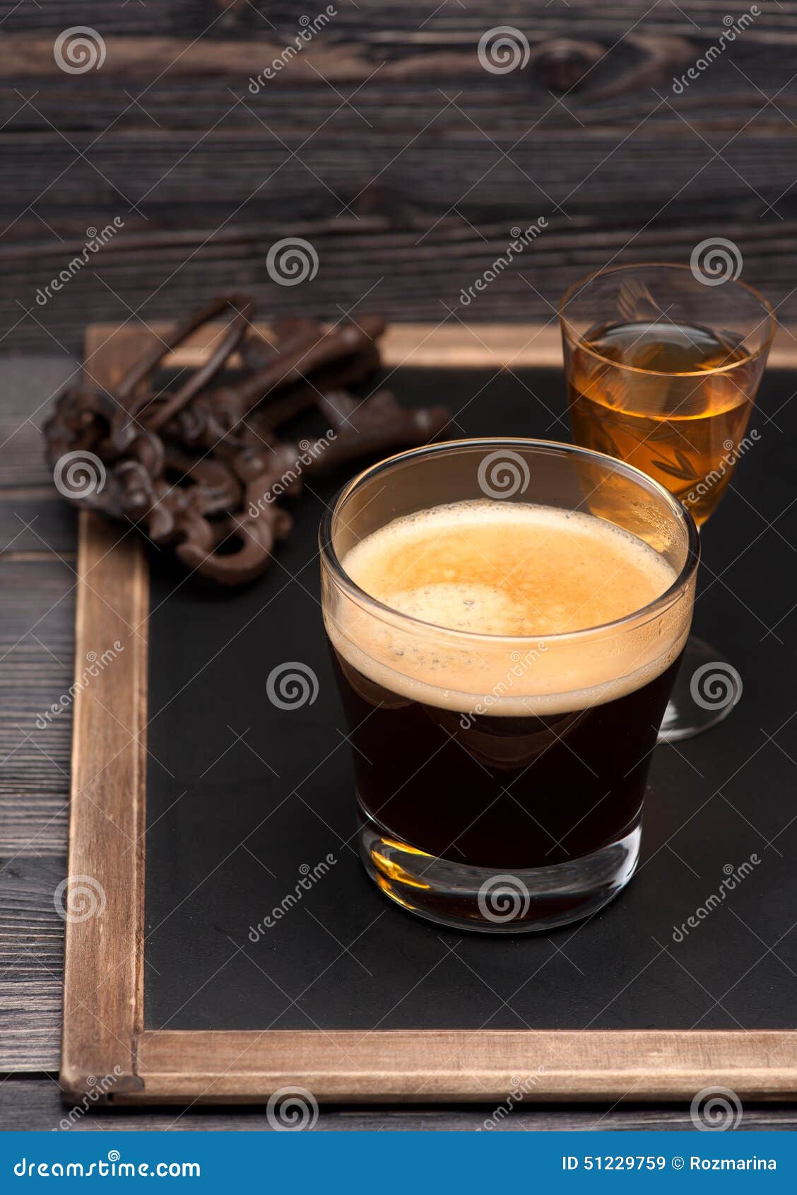 Espresso Coffee with Cognac Stock Image - Image of delicious, shop ...