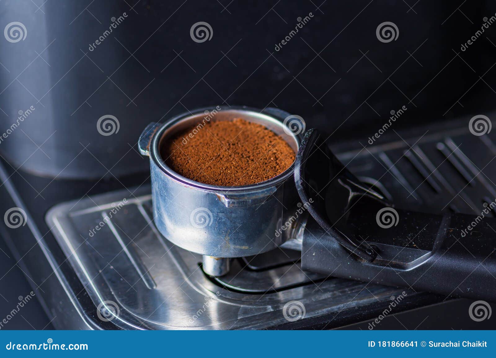 Espresso Coffee from a Drip-glass Coffee Machine Stock Image - Image of ...